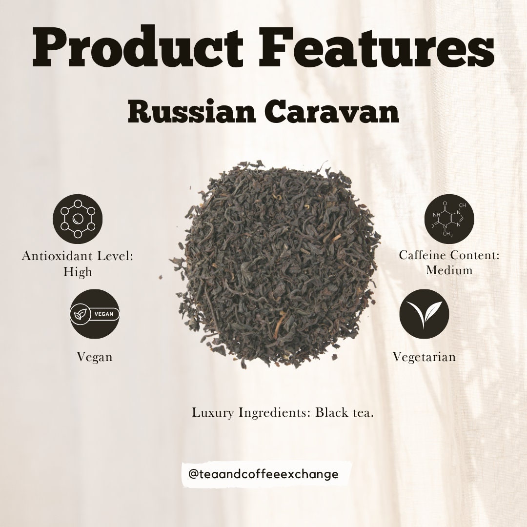 Russian Caravan Black Tea Artisan Loose Leaf Tea Blend With Lapsang ...
