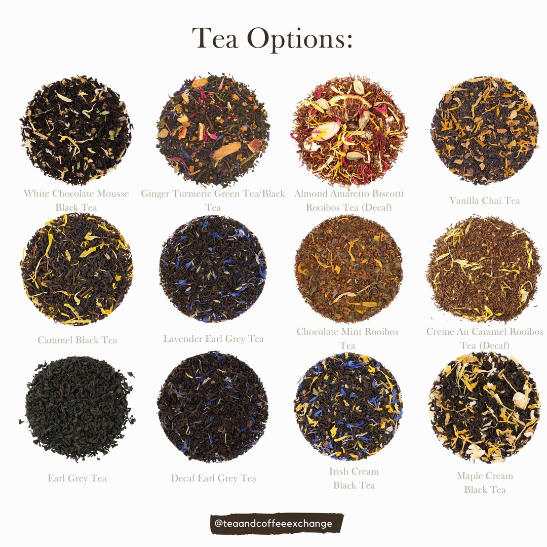Custom Tea Latte Variety Pack Loose Leaf Tea Set - Gourmet Gift for Tea ...
