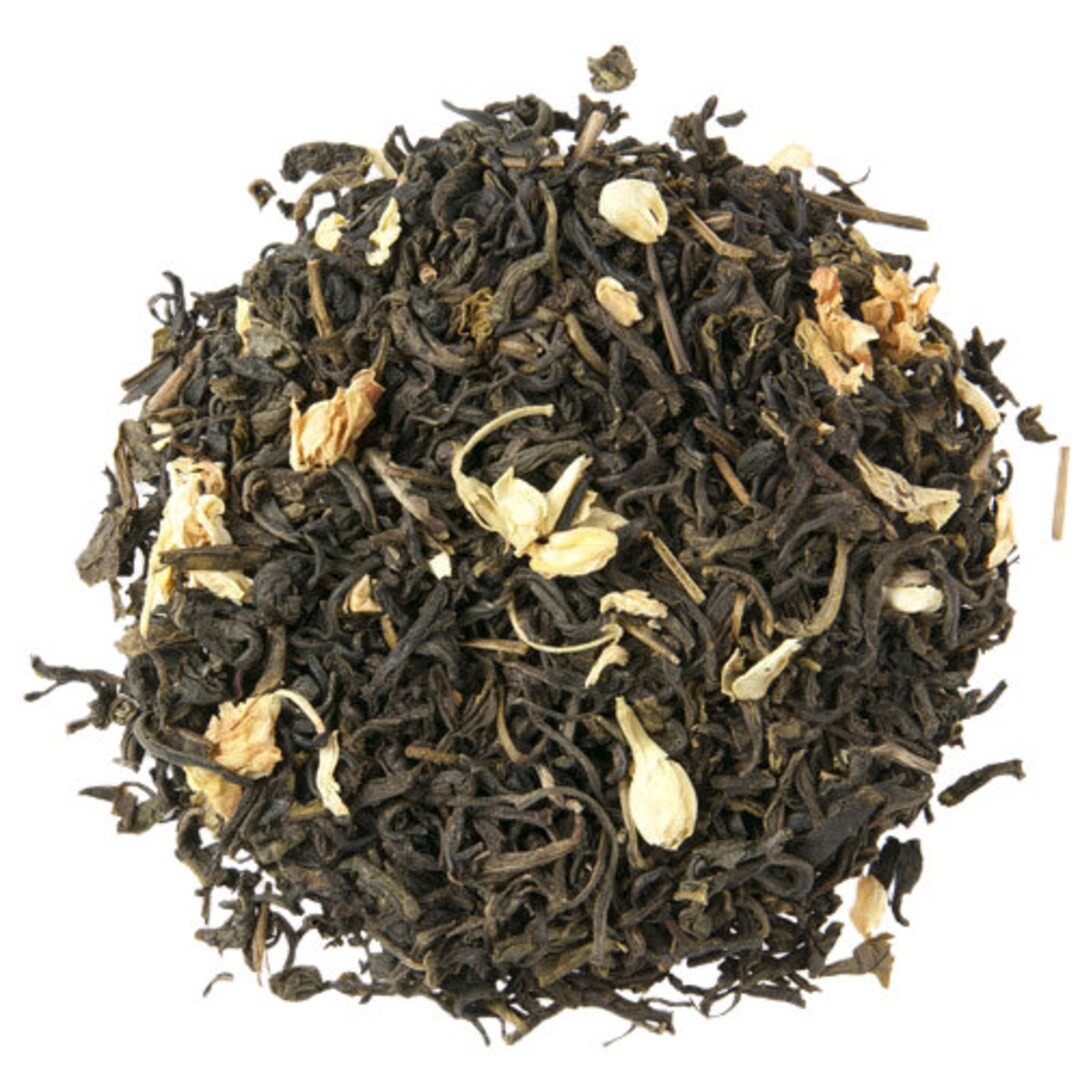Jasmine Green Tea - Premium Loose Leaf Blend, Antioxidant Rich, Floral ...
