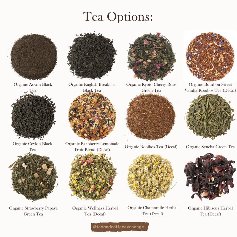 Customizable Organic Tea Gift Set: Choose Your Favorite Flavors for ...