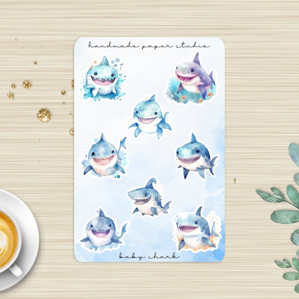 Shark Sticker Sheet - Etsy