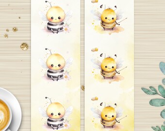 Bee Book Puns Printable Bookmarks Honeycomb and Bee - Etsy
