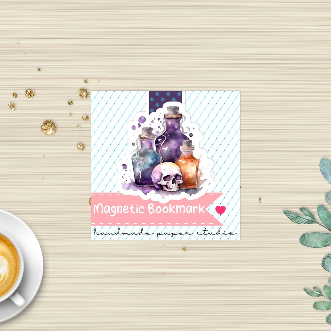 Potion Magnetic Bookmark Halloween Bookmark Planner Marker - Etsy