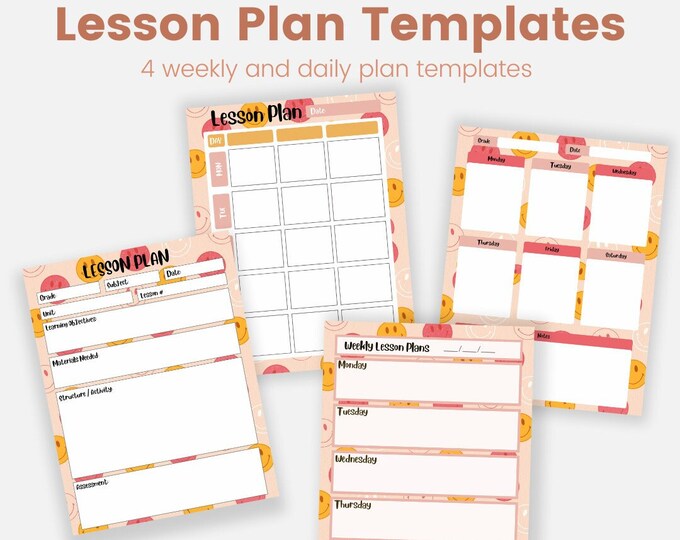 Printable Teacher Lesson Planner, Weekly Lesson Plans, Teacher Planner ...