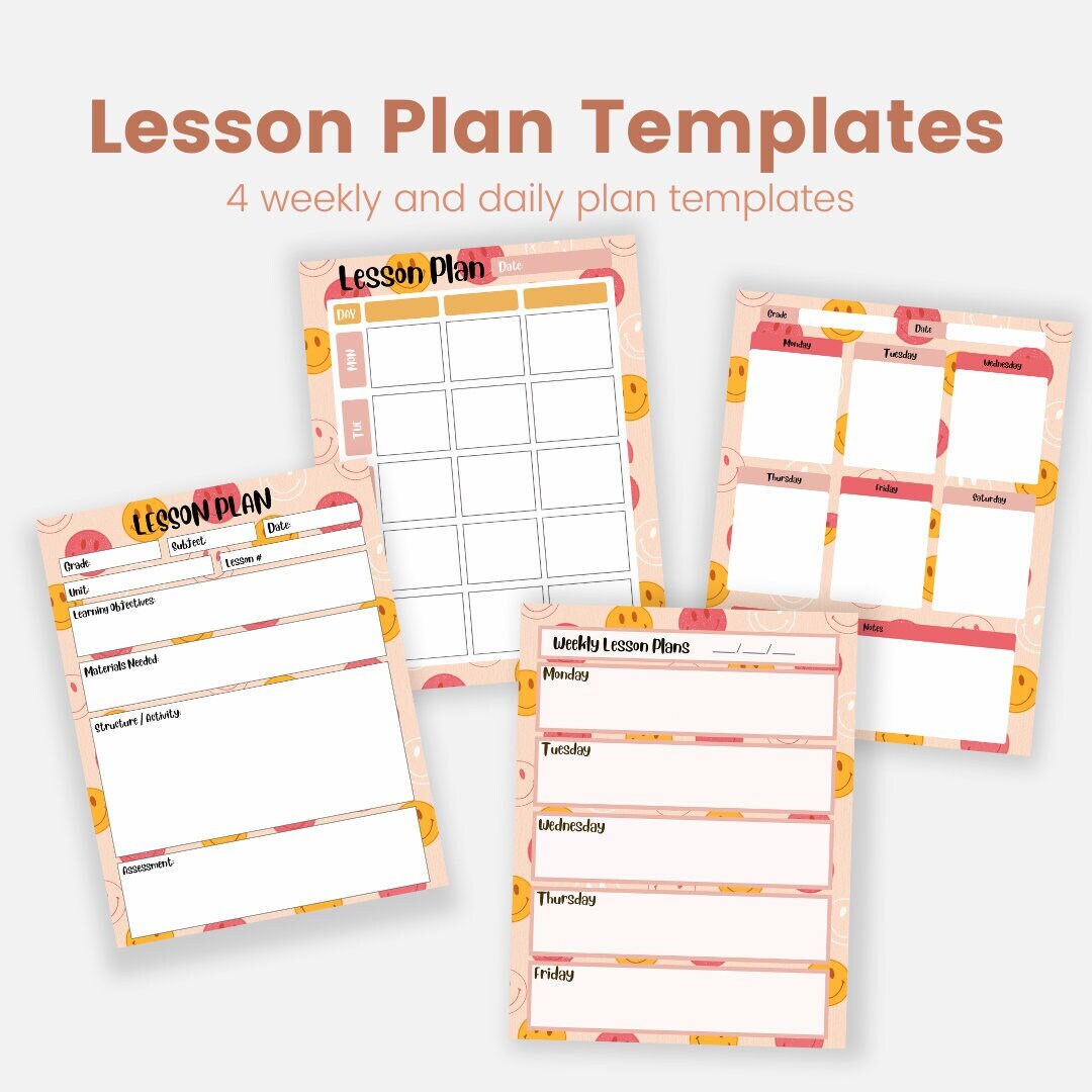 Printable Teacher Lesson Planner, Weekly Lesson Plans, Teacher Planner ...