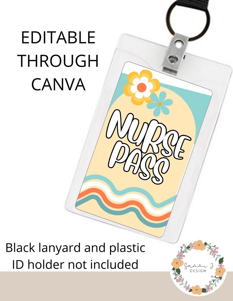 DIGITAL Retro Classroom Hall Passes for Teachers, Set of 5, Digital ...