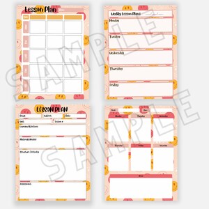 Printable Teacher Lesson Planner, Weekly Lesson Plans, Teacher Planner ...