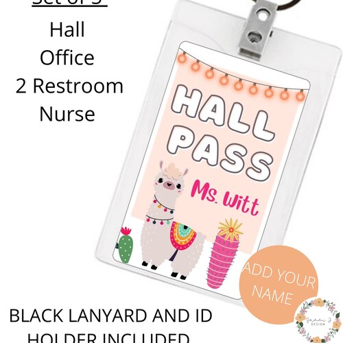 Confetti Brights Theme Classroom Hall Passes for Teachers - Etsy