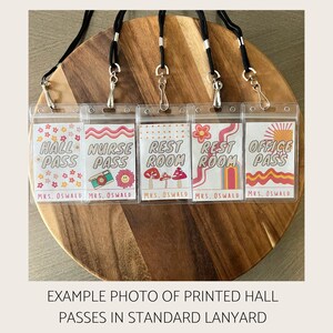 Succulent Classroom Hall Passes for Teachers, Set of 5, Digital ...