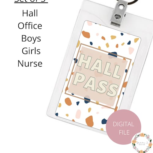SUCCULENT Classroom Hall Passes for Teachers Personalized - Etsy