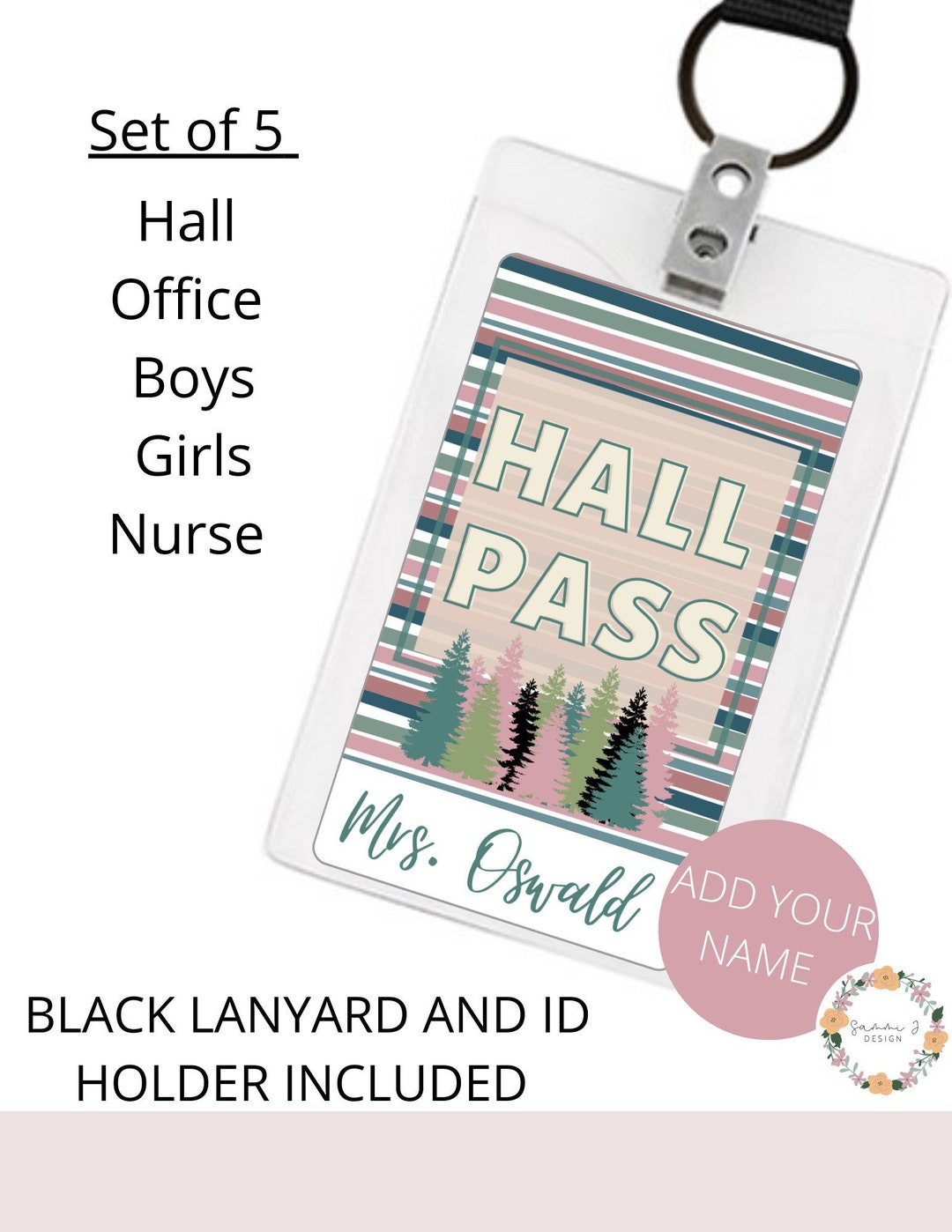 Adventure Camp Theme Classroom Hall Passes for Teachers, Skin Color ...