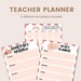 Digital and Printable Teacher Planner, Weekly Lesson Plans, Teacher ...