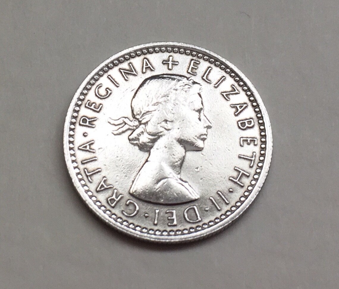Brides Lucky Silver Sixpence Gift Something Old Wedding - Etsy UK