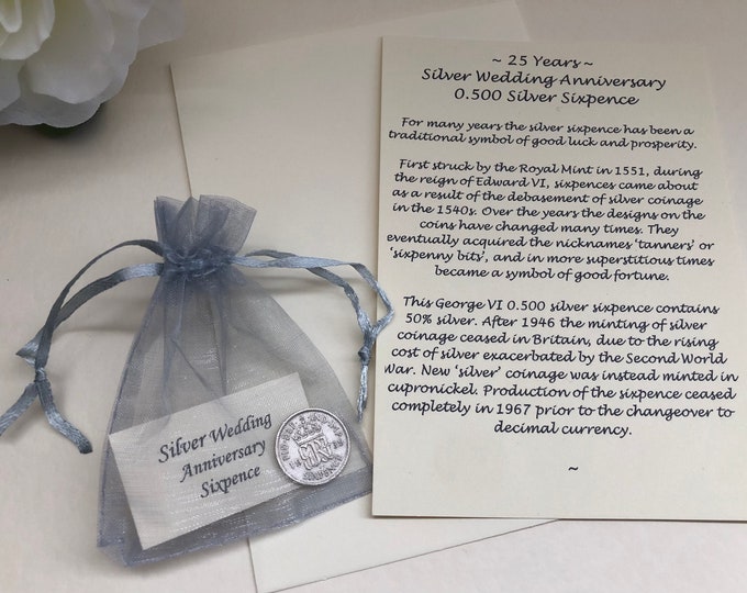 On Our 25th SILVER WEDDING ANNIVERSARY Commemorative. Gift/present ...
