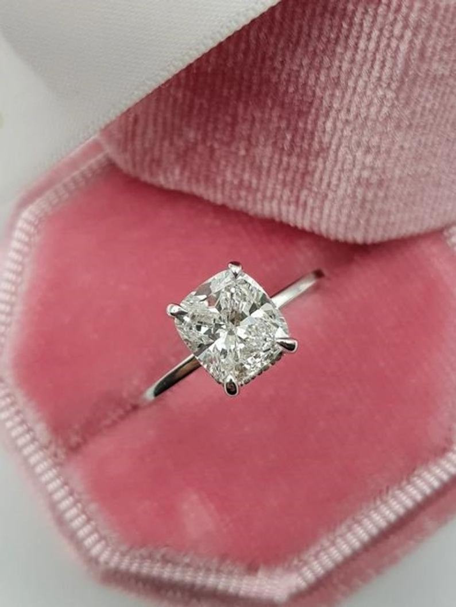 3 CT Elongated Cushion Cut Moissanite Engagement Ring 14K | Etsy 3 CT Elongated Cushion Cut Moissanite Engagement Ring 14K | Etsy