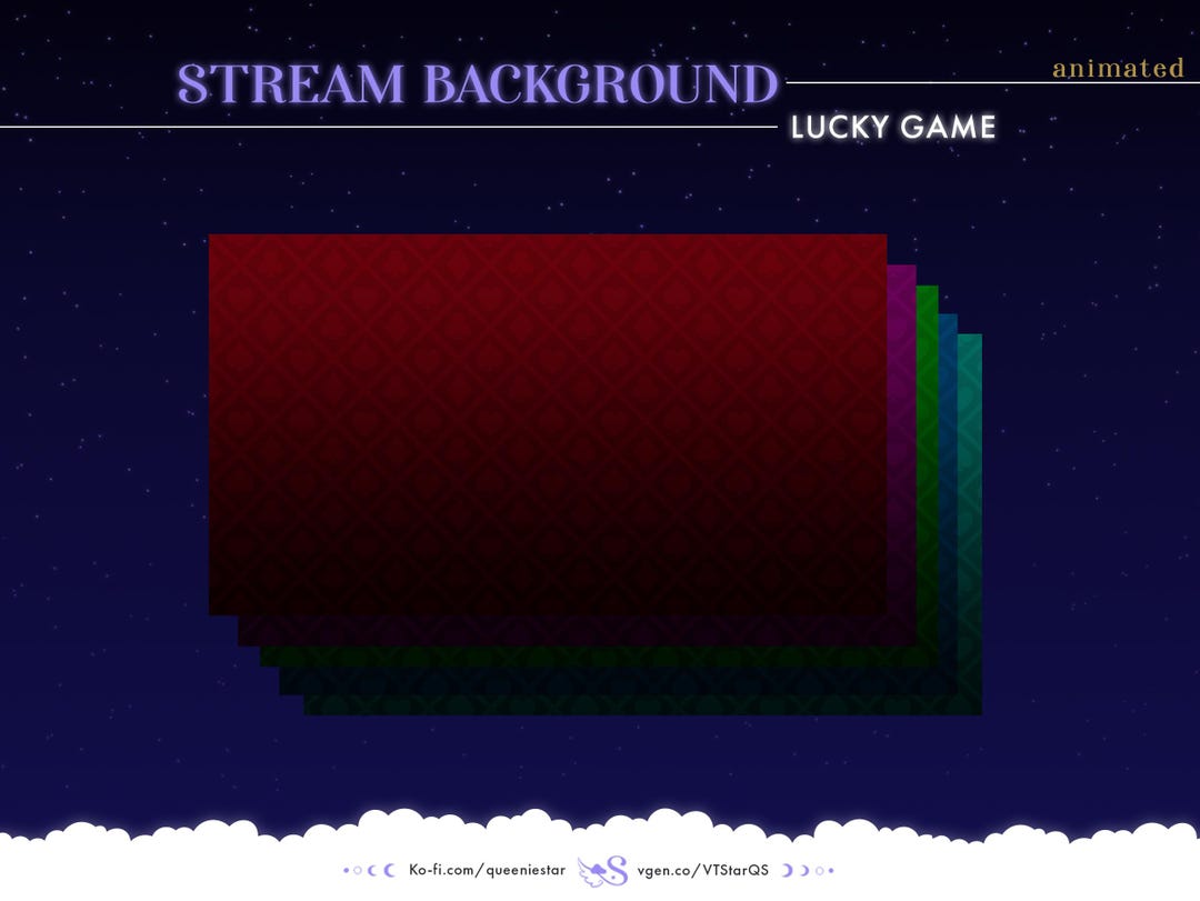 Animated Casino Stream Background: Kakegurui-inspired Vtuber Overlay ...