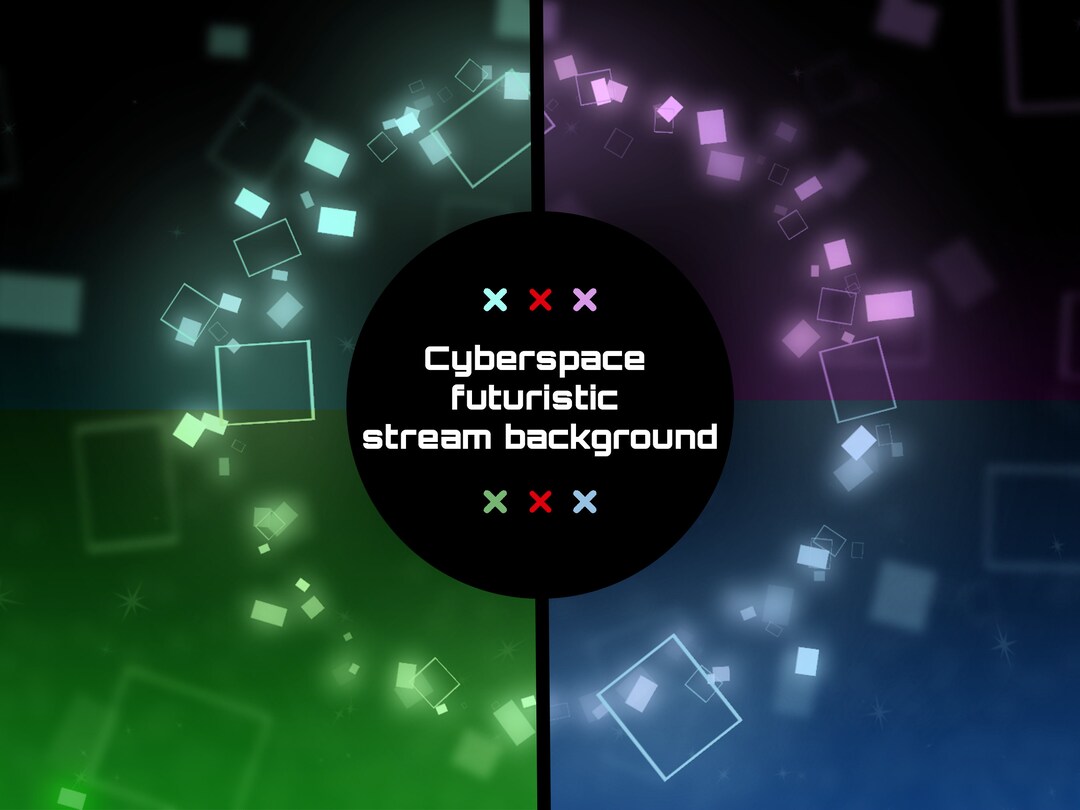 Futuristic Cyberspace Stream Background for Twitch / Youtube Vtubers ...