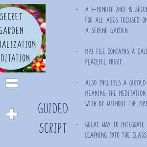 Instant Download Secret Garden Mindfulness Meditation MP3 - Etsy