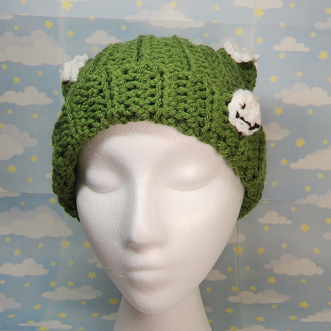 Dream SMP Crochet Dreamwastaken Cat Ear Beanie Aesthetic MCYT - Etsy UK