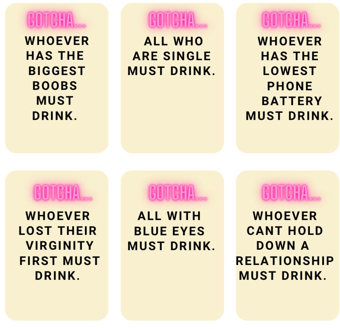 Ultimate Adults Card Game (over 18’s Fun Drinking Game) - Etsy