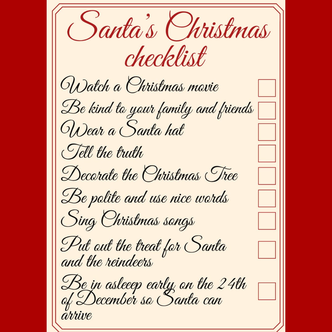 Christmas 4 Pack for Children. Letter From Santa, Nice List Certificate ...