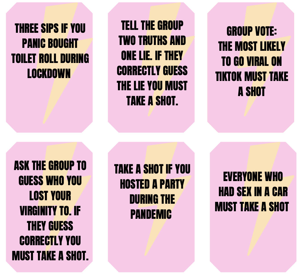 Digital Drunk Drinking Cards: Young and Dumb but Having Fun - Etsy