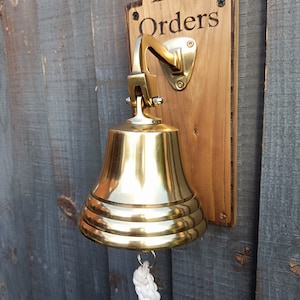 Personalised Last Orders Bell, Home Bar Accessories, Mancave Bell, Dads ...