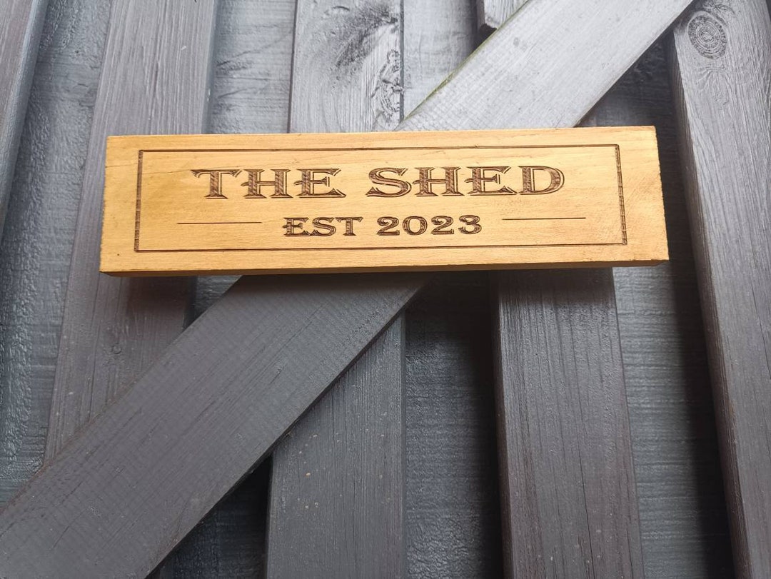 ANY TEXT Dads Shed Sign, the Shed Sign,birthday Gift Personalised Name ...