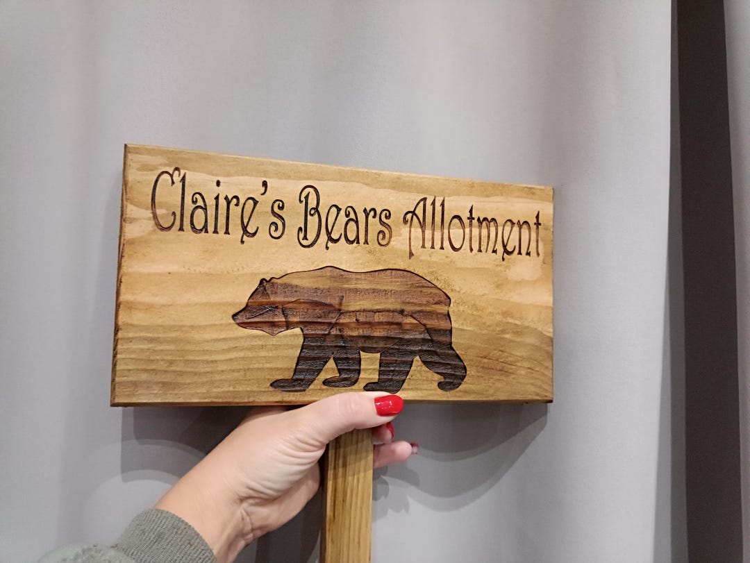 Personalised Wooden Garden Signs Plaque Allotment Shed Street Sign ...