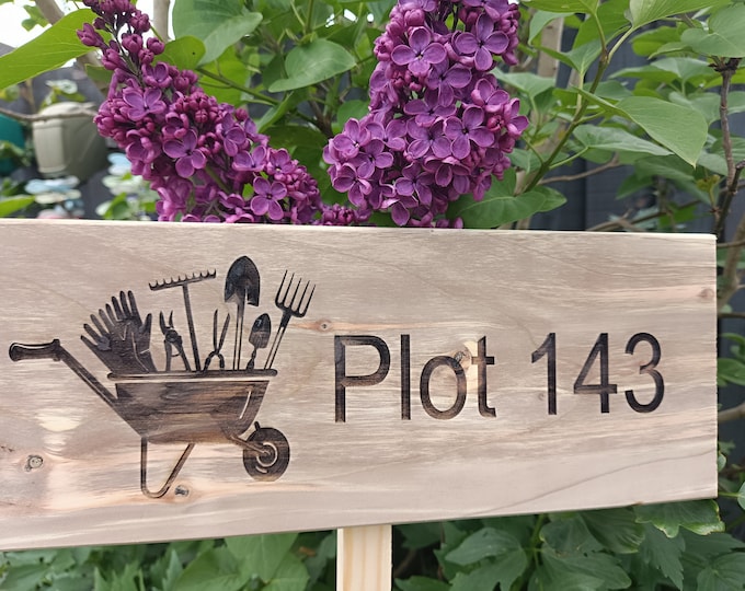 Personalised Allotment Sign Metal Garden Vegetable Patch Wall Door ...