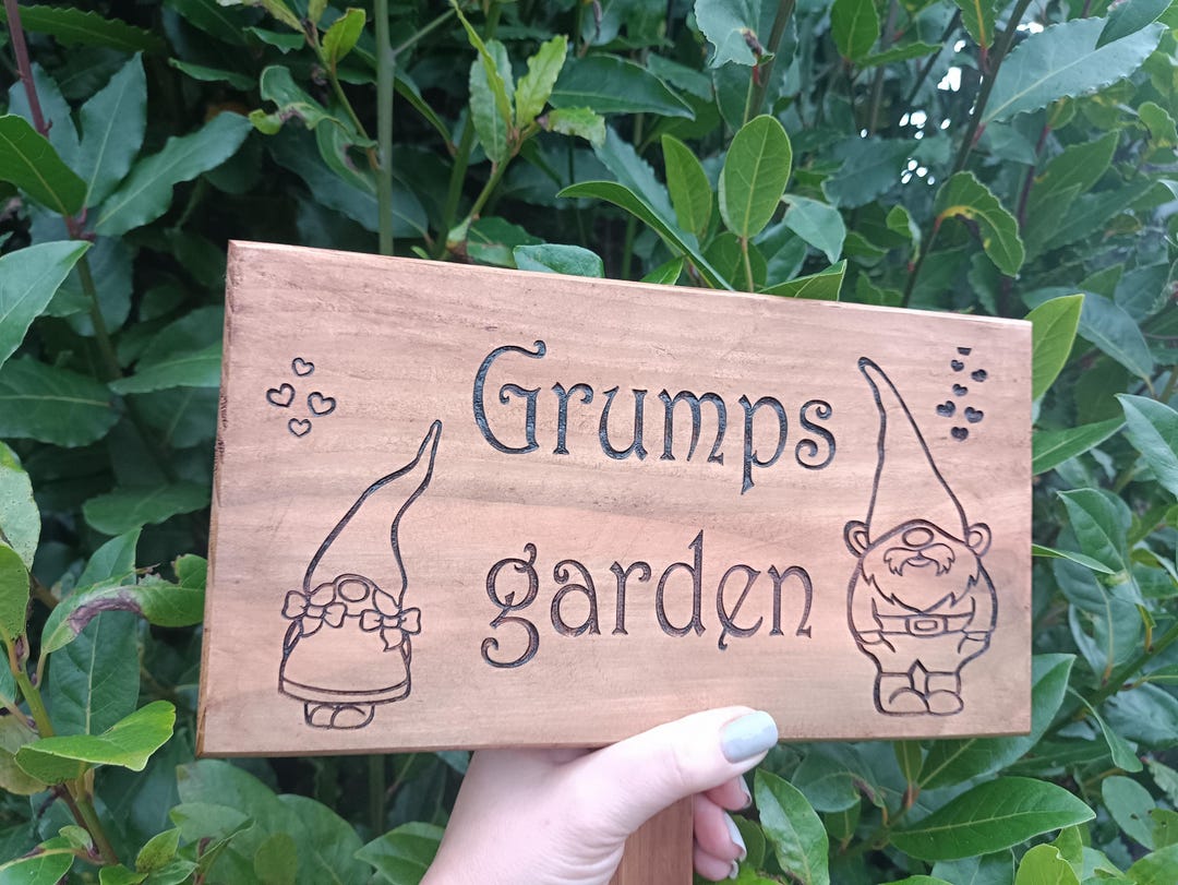 Personalised Wooden Garden Signs Plaque Allotment Shed Street Sign ...