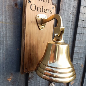 Personalised Last Orders Bell, Home Bar Accessories, Mancave Bell, Dads ...