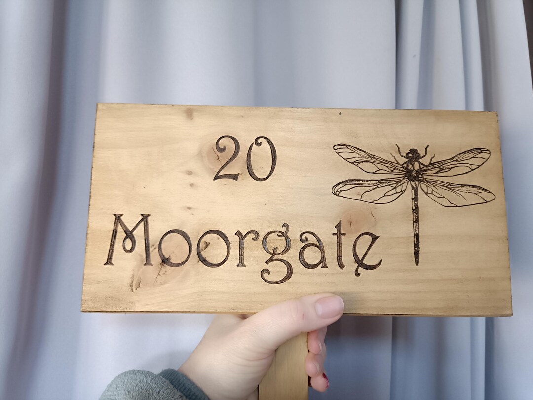 Personalised Wooden Garden Signs Plaque Allotment Shed Street Sign ...