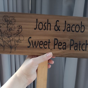 Personalised Wooden Garden Signs Plaque Allotment Shed Street Sign ...