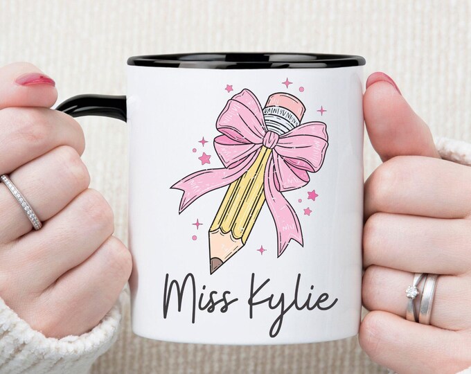 Personalized Teacher Coffee Cup, Custom Teacher Coffee Cup, Teacher ...