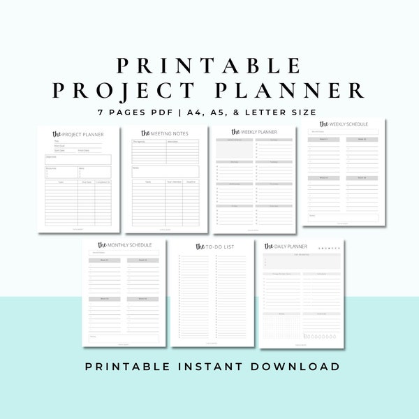 Project Planner - Etsy