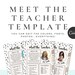 Meet the Teacher EDITABLE Template, Meet the Teacher Letter, Meet the ...