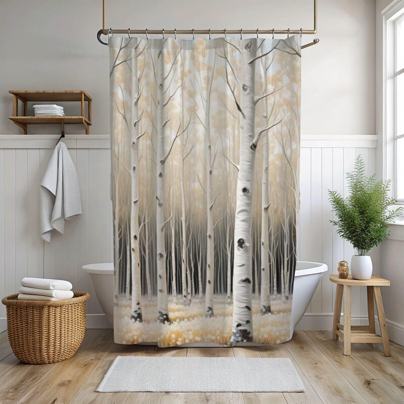 Tree Shower Curtain - Etsy