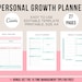 Personal Development Planner Template, Personal Growth Workbook ...