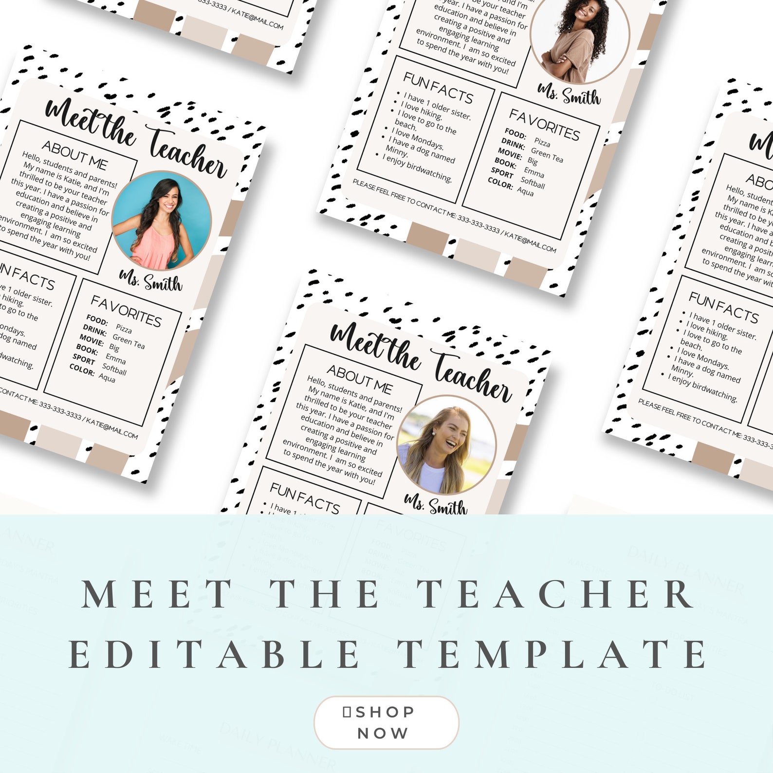 Meet the Teacher EDITABLE Template, Meet the Teacher Letter, Meet the ...