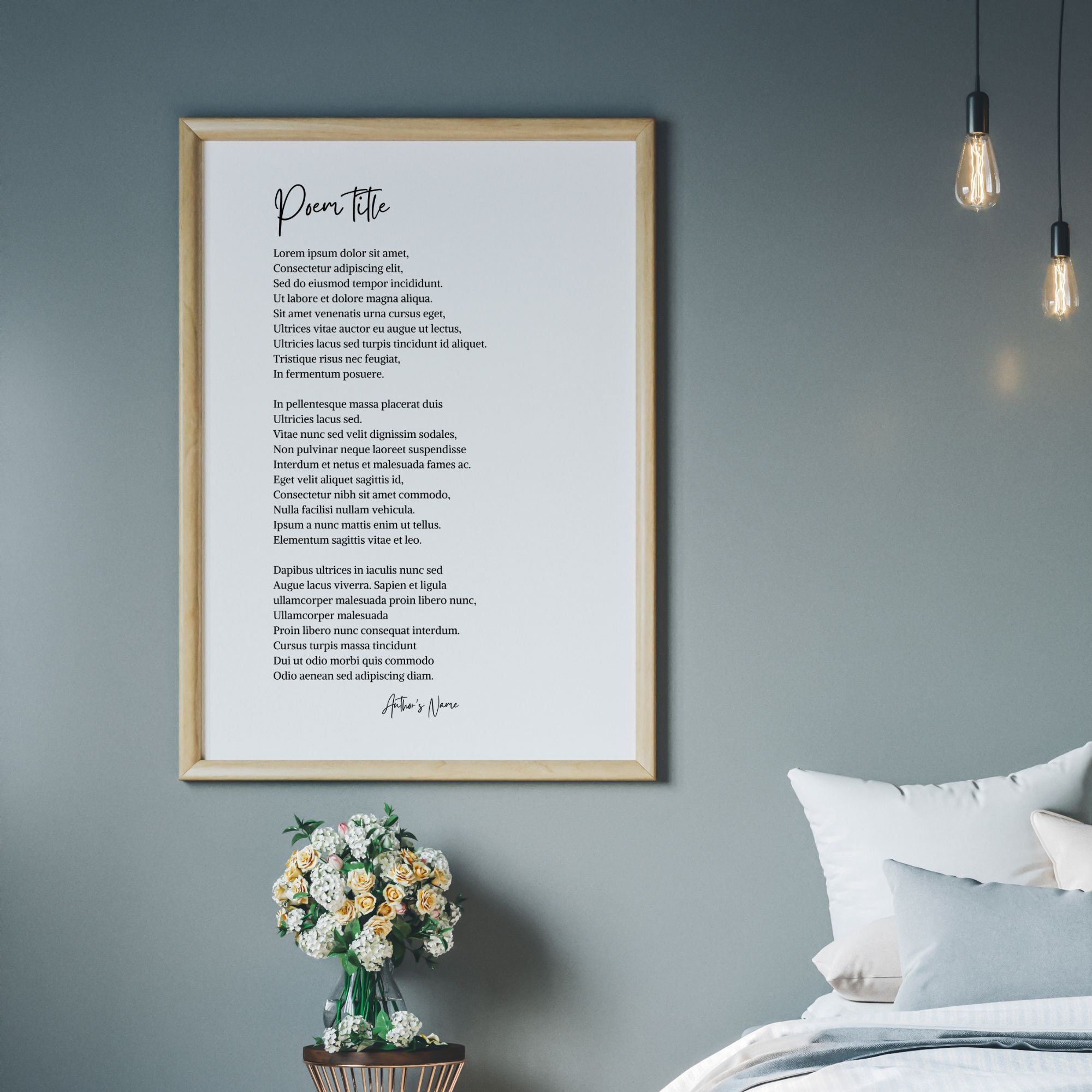Custom Printable Poem, Custom Poem Print, Personalized Gifts ...