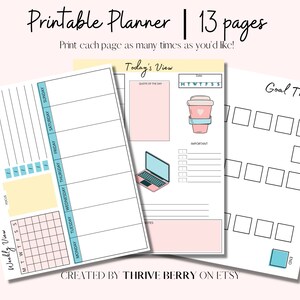 Printable Planner Bundle, Printable Planner PDF, Daily Planner PDF ...