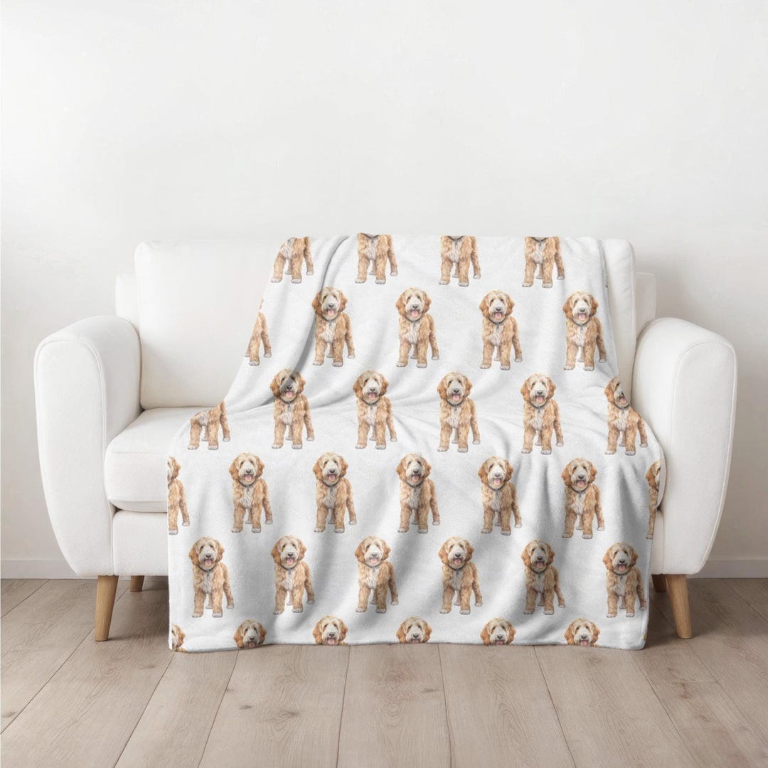 Golden Doodle Blanket, Perfect Gift for Golden Doodle Owners, Cozy ...