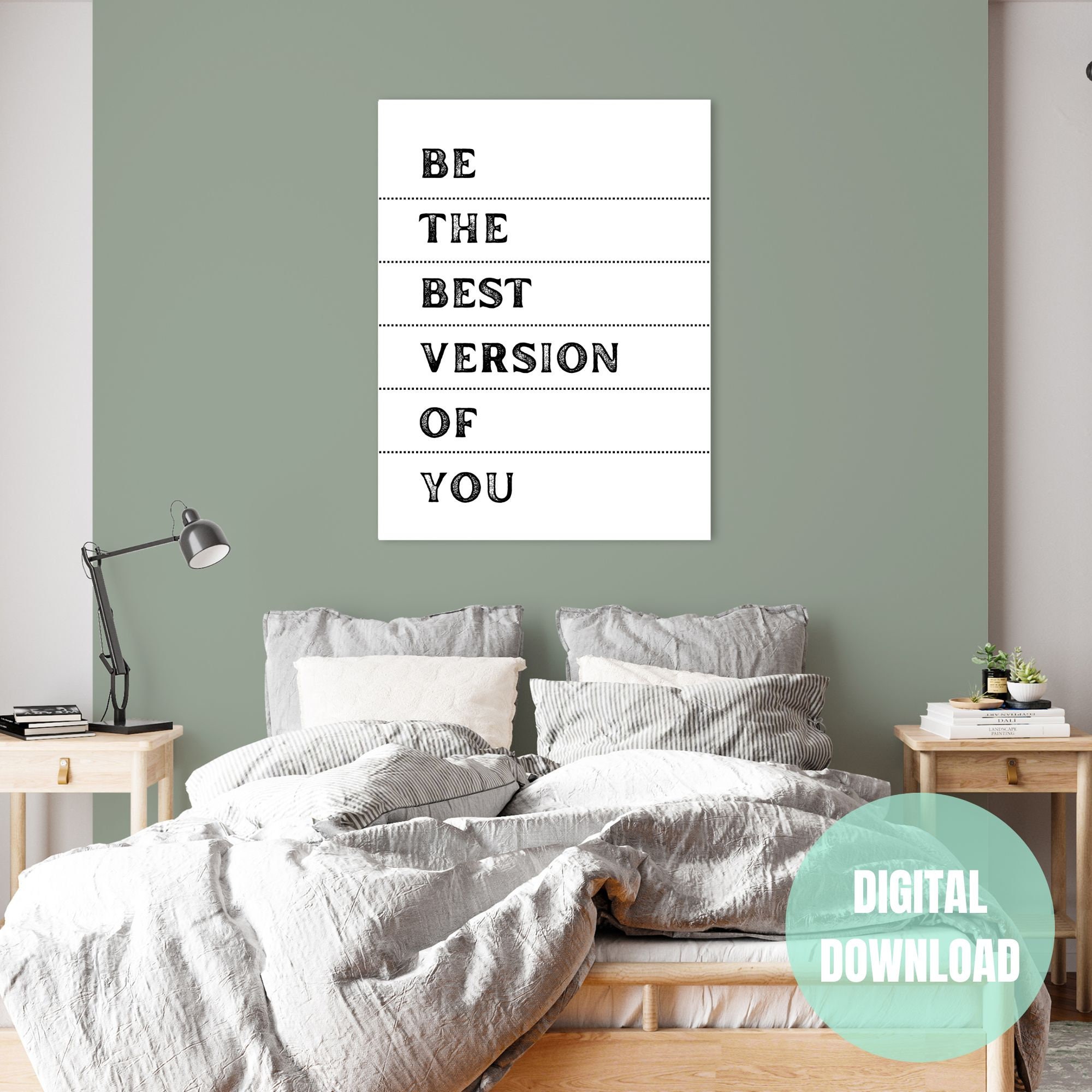 Be the Best Version of You Printable Wall Art, Instant Download ...