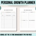 Personal Growth Journal Template, Editable Canva Template, Personal ...