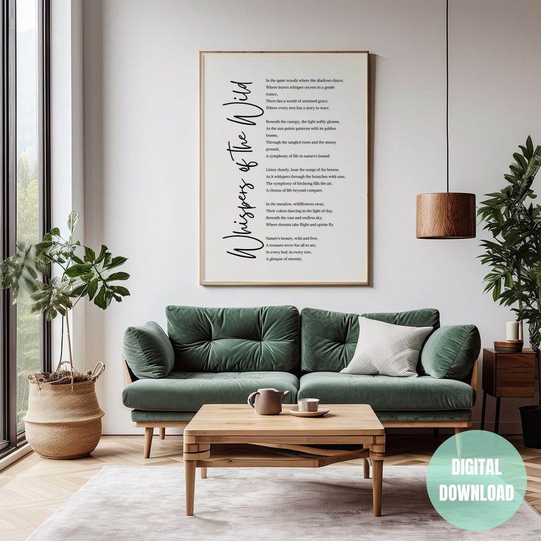 Custom Poem Print, Custom Printable Poem, Custom Signs for Home, Custom ...