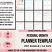 Personal Development Planner Template, Personal Growth Workbook ...