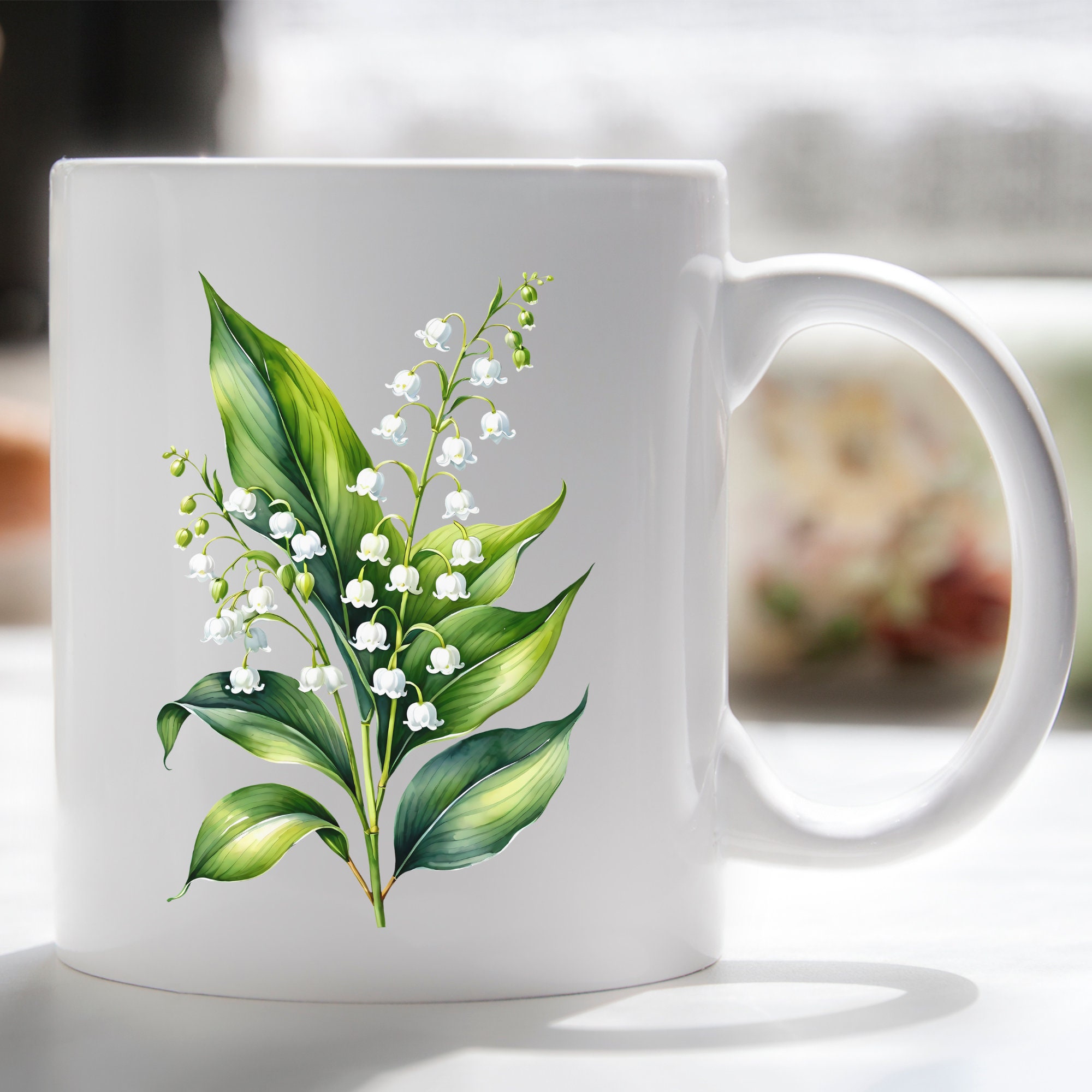 May Birth Flower Mug: Custom Birthday Month Coffee Cup, Lily of the ...