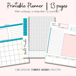Printable Planner Bundle, Printable Planner PDF, Daily Planner PDF ...