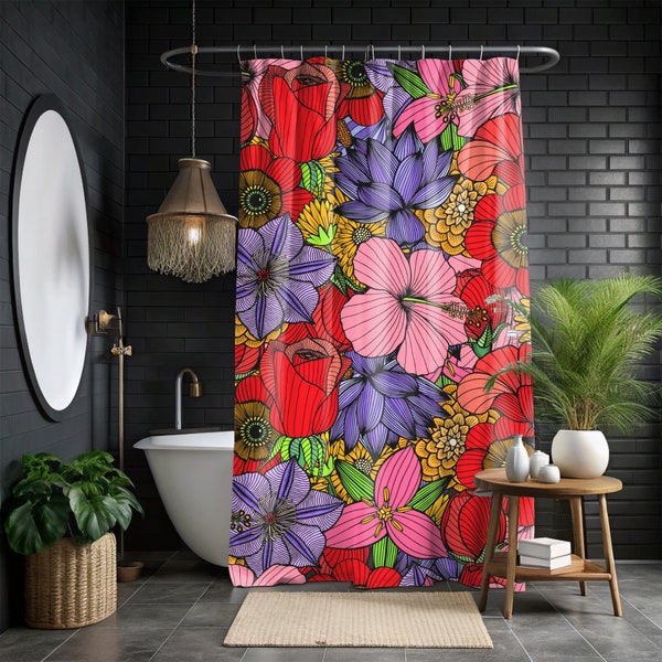 Funky Shower Curtain - Etsy